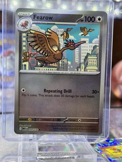 POKEMON TCG - Mega Evolution (MEG EN) Fearow - #103/132 - Reverse Holo £3.60 - PicClick UK