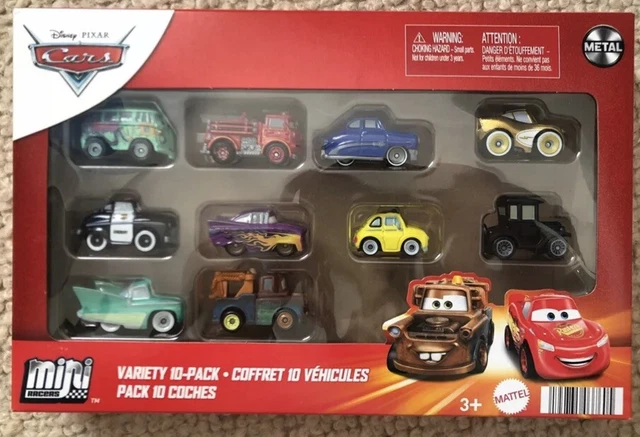 DISNEY PIXAR CARS Diecast Mini Racers 10 Pack Golden Cruisin’ McQueen £ ...
