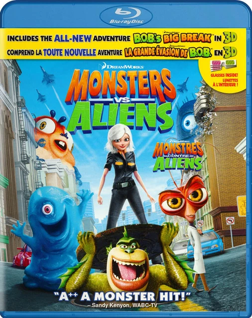 MONSTERS VS. ALIENS (Incluye B. O. B. ' S Grande Bre Nuevo Azul EUR 15 ...