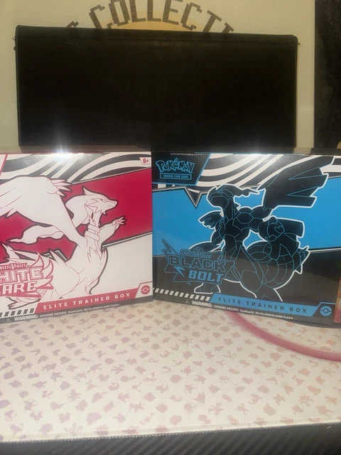 POKEMON BLACK BOLT & White Flare Elite Trainer Box ETB Set of 2 Both ...