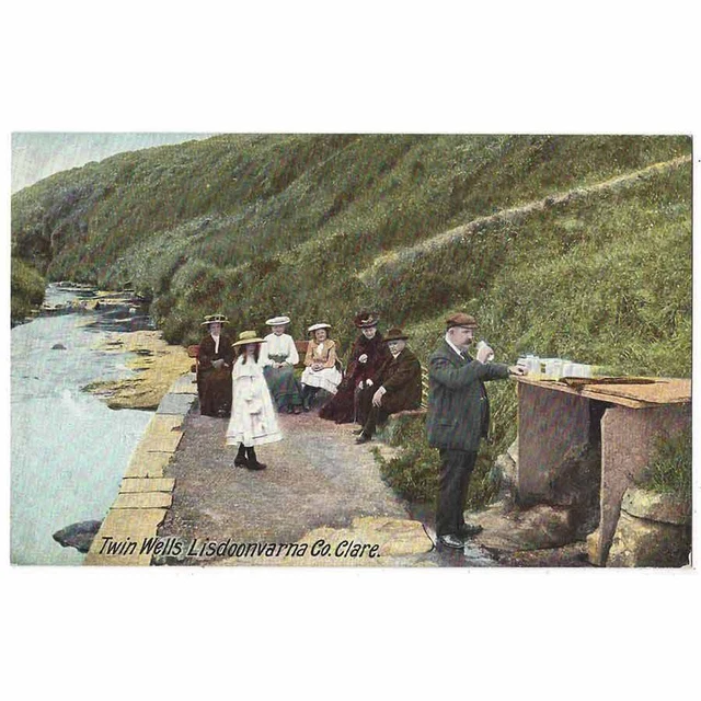 LISDOONVARNA CO CLARE People at Twin Wells Postcard by Lawrence of ...