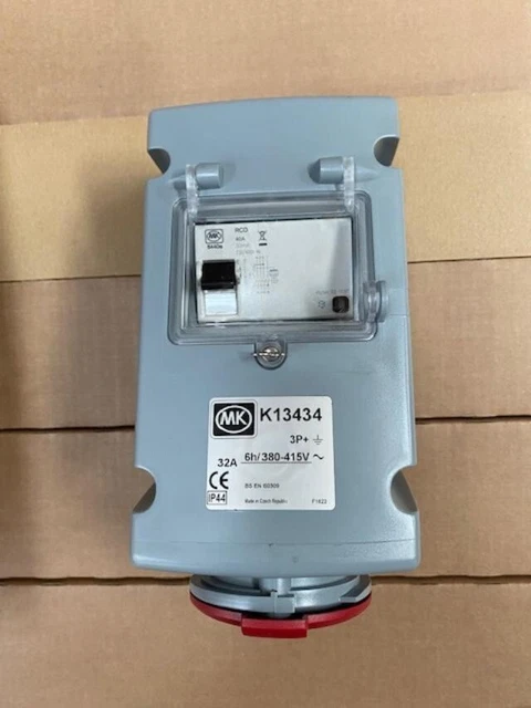MK COMMANDO MK K13434RED Combi Unit 1Way 3P+E 32A £99.95 - PicClick UK