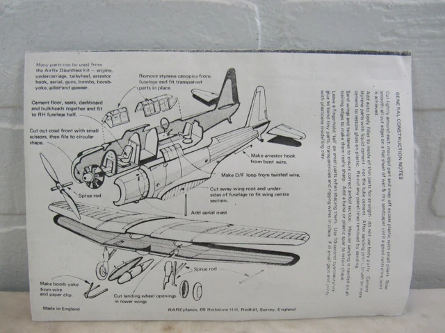 RARE PLANE VACFORMS VOUGHT SIKORSKY VINDICATOR 1/72 Scale Kit OPEN BAG ...