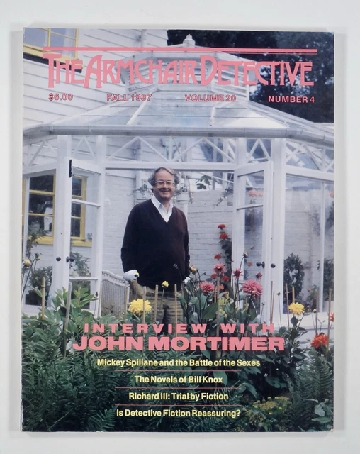 1987 V20#4 THE ARMCHAIR DETECTIVE John Mortimer MICKEY SPILLANE Bill Knox MORE £5.54 - PicClick UK