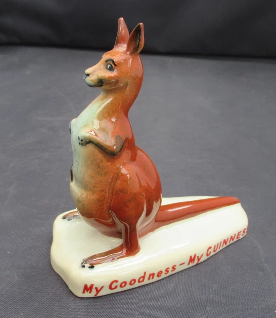 ORIGINAL 1950S CARLTON Ware Kangaroo My Goodness Guinness Advertising ...