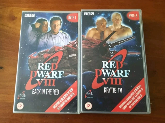 RARE RED DWARF Series VIII 8 Byte 1 One+2 Two VHS Video Tapes BBC Craig Charles £19.99 - PicClick UK