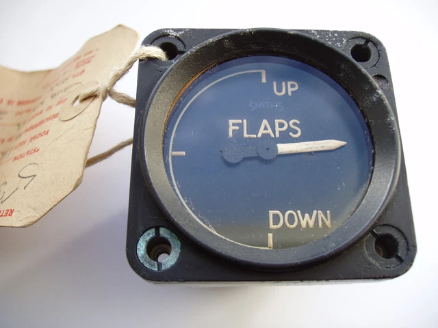 VINTAGE RAF AIRCRAFT Cockpit Gauge SMITHS DESYNN Indicator 6A/2924 ...