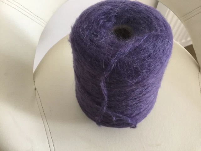 ELSA MOHAIR BY YEOMAN YARNS, 420g WOUND 3 ENDS TOGETHER COLOUR PURPLE £ ...
