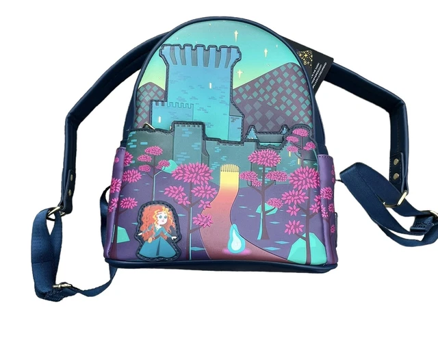 LOUNGEFLY DISNEY PIXAR Brave Princess Merida Castle Mini Backpack NWT £ ...