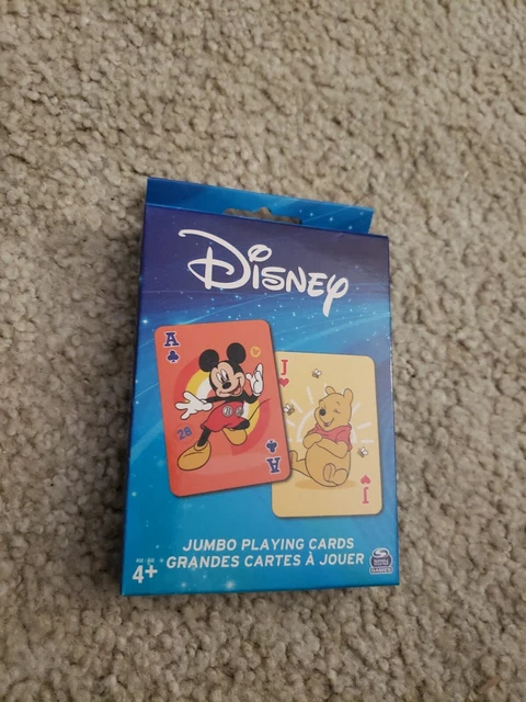 DISNEY FRIENDS JUMBO Playing Cards Ages 4+ New and Sealed Mickey, Pooh ...