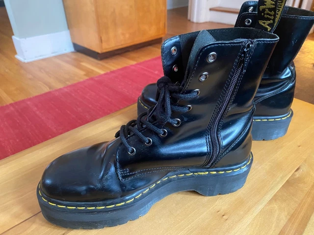 DOC MARTENS JADON Platform Black Boots Men Size 10 / Women 11 pre-loved used £67.99 - PicClick UK