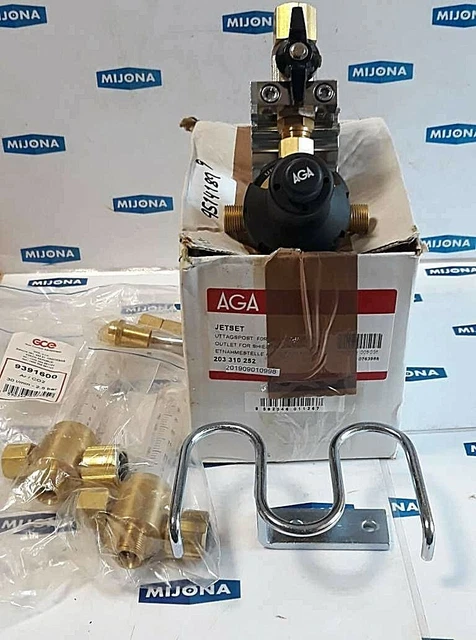 AGA JETSET 203 310 252 Reducer Pressure Reducing Dual Outlet with ...