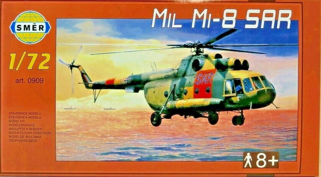 SMER MIL MI-8 SAR, Bundeswehr, Bausatz 1:72, 0909, 98 Teile, OVP, Neu ...