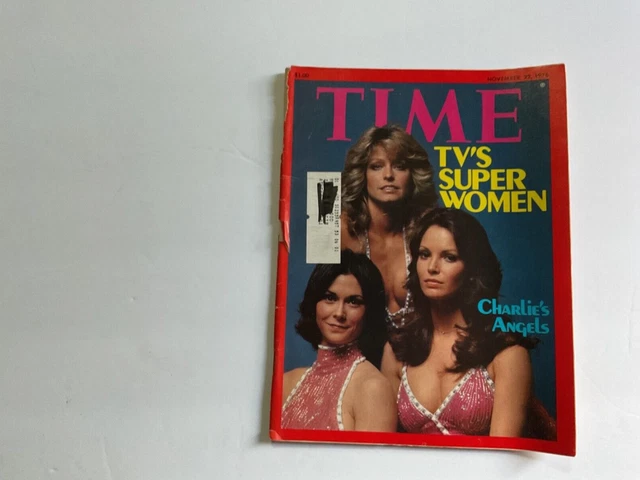 VINTAGE TIME MAGAZINE 1976 CHARLIE'S ANGELS FARRAH FAWCETT JACLYN SMITH £9.41 - PicClick UK