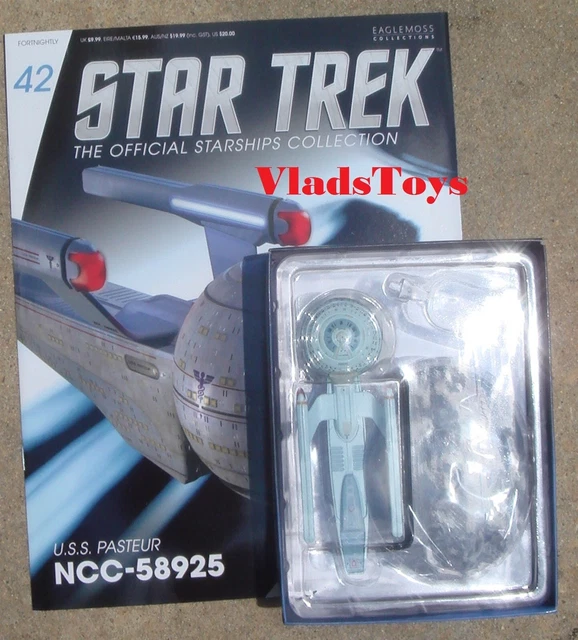 EAGLEMOSS DIECAST STAR Trek Olympic-class Starship USS Pasteur NCC ...