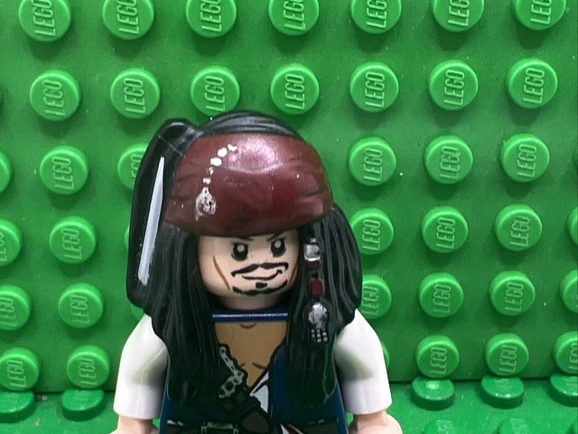 LEGO CAPTAIN JACK Sparrow Minifigure Pirates of the Caribbean 4191 4192 ...