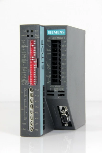 SIEMENS SITOP 6A Power Supply DC UPS Module 6 6EP1 931-2DC31 E-Stand ...