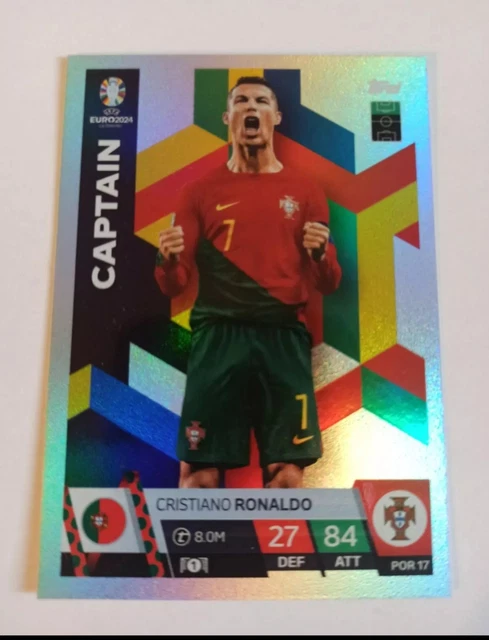 TOPPS MATCH ATTAX UEFA EURO 2024 Cristiano Ronaldo Captain Portugal CR7 EUR 2,79 - PicClick DE