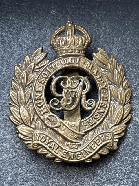 ROYAL ENGINEERS ORIGINAL First World War British Army Cap Badge £14.00 ...