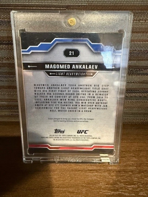 2025 TOPPS CHROME UFC Magomed Ankalaev #21 $1.39 - PicClick CA