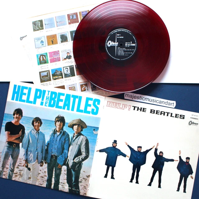 VINTAGE 1967 RED Vinyl The Beatles Help Lp Gatefold Emi Odeon John ...