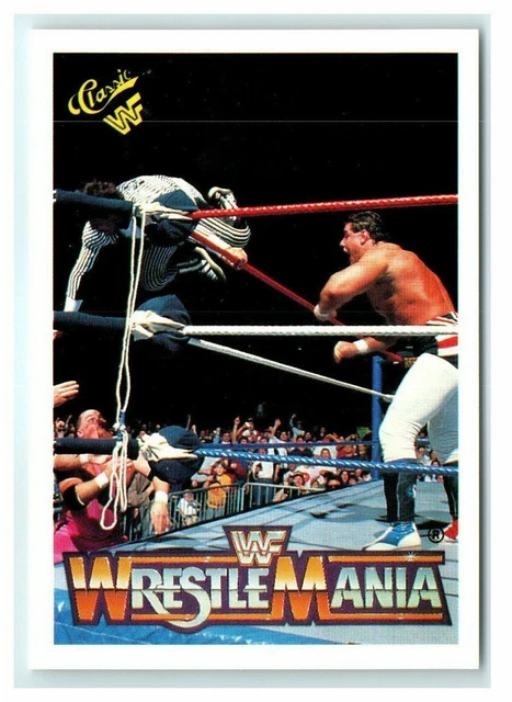 21 DAVY BOY Bret Hart Foundation 1990 Classic Card WWF Wrestlemania $4. ...