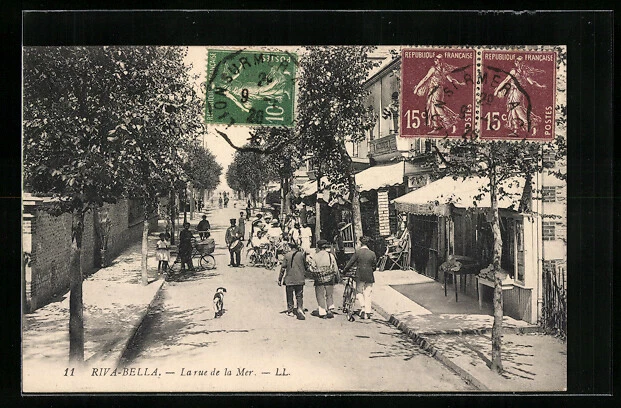 CPA RIVA-BELLA, LA rue de la Mer 1926 EUR 7,00 - PicClick FR