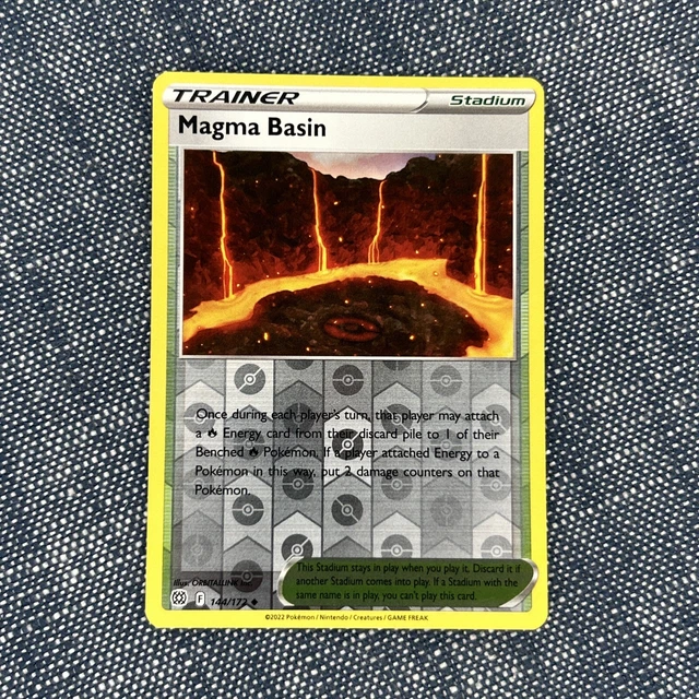 POKÉMON TCG MAGMA Basin Sword & Shield: Brilliant Stars 144/172 Reverse ...