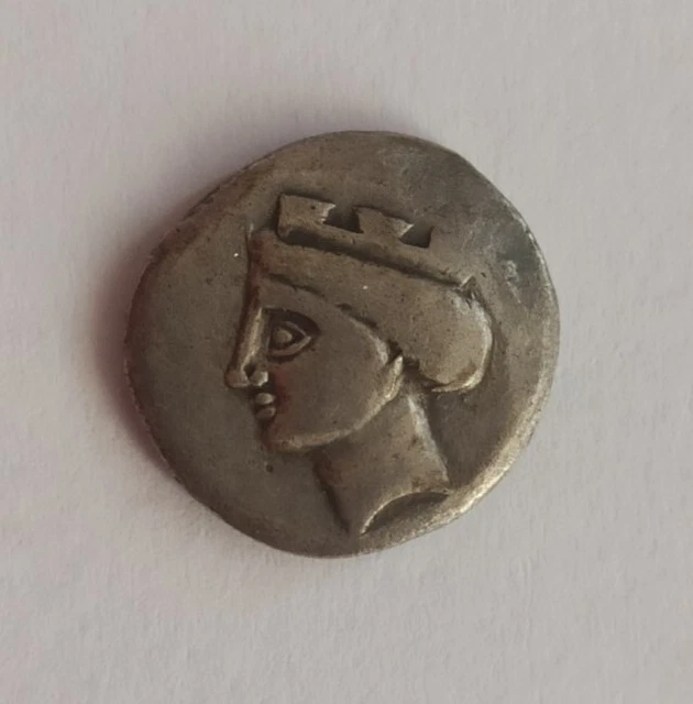 FINE ANCIENT GREEK Silver Hemidrachm With Nymph. Paphlagonia,Sinope ...