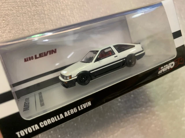 RARE INNO64 TOYOTA Levin AE86 Noir Blanc 1/64 1:64 Inno 64 EUR 88,26 ...