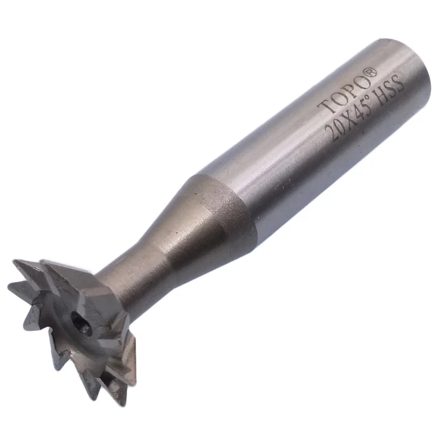 HSS 20MM X 45 Degree Dovetail Cutter Milling End Mill High Speed Steel ...