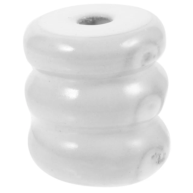 FENCE REINFORCEMENT GROOVE Insulator Electric Post Ceramic Rod Holder £ ...
