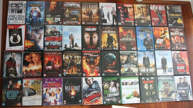NICOLAS CAGE COMPLETE movie 40 dvd MEGA collection job lot BUNDLE ...