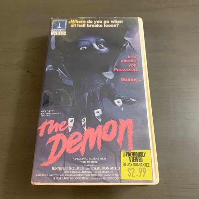 THE DEMON VHS Horror Thorn EMI Video White Clamshell Jennifer Holmes ...