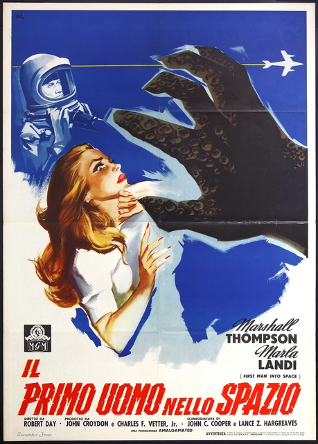 CINEMA-MANIFESTO IL PRIMO UOMO NELLO SPAZIO First Man into Space DAY ...