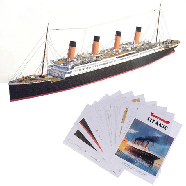 1:400 DIY HANDCRAFT Titanic Ship 3D Paper Model Sets ToSK#km EUR 11,75 ...