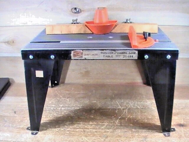 SEARS/CRAFTSMAN #25444 18&X 13"X 11" Aluminium Router Table Vintage 9 ...