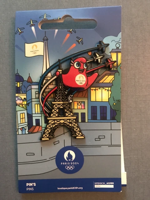 PARIS OLYMPICS 2024 Mascot Eiffel Tower Pin Official Merchandise. Brand ...