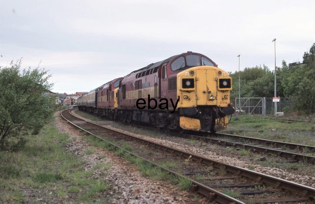 35MM SLIDE - EWS Diesel Electric Loco Class 37. 37114 & 37042 ...