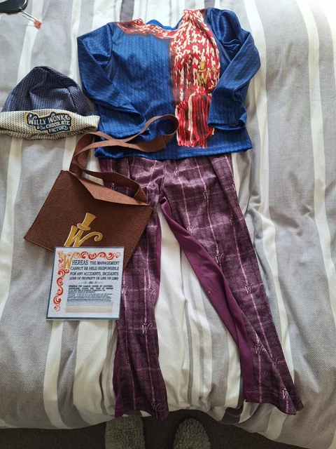 CHILDS CHARLIE BUCKET Wonka's Chocolate Factory Costume Boy 4-6 years ...