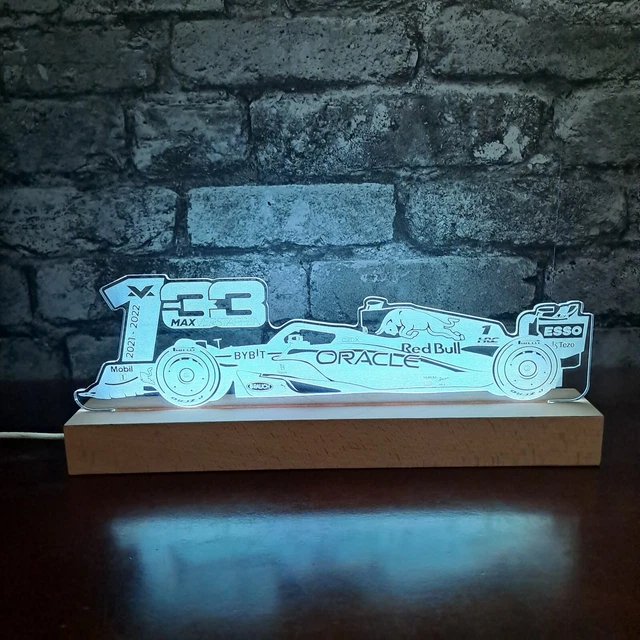 MAX VERSTAPPEN #1 Red Bull LED Lamp Night Light, Home Decor, Formula 1 ...