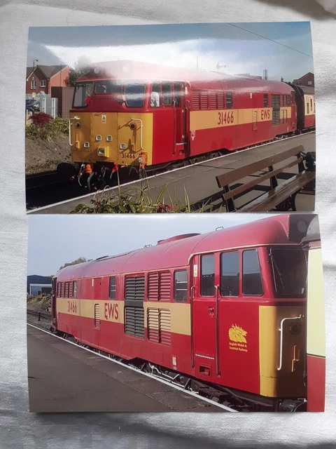 2 6X4 PHOTOS of EWS Class 31-31466 at Kidderminster SVR Station £2.60 ...