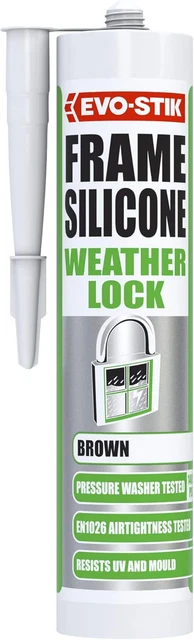 EVO-STIK WEATHER LOCK Frame Silicone Sealant, UV and Mould Resistant ...