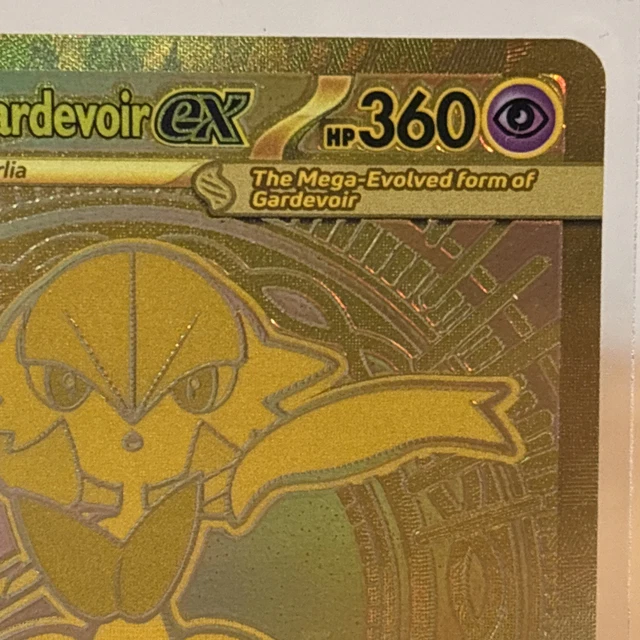 POKEMON TCG MEGA Evolution Mega Gardevoir EX 187 Hyper Rare Gold ...