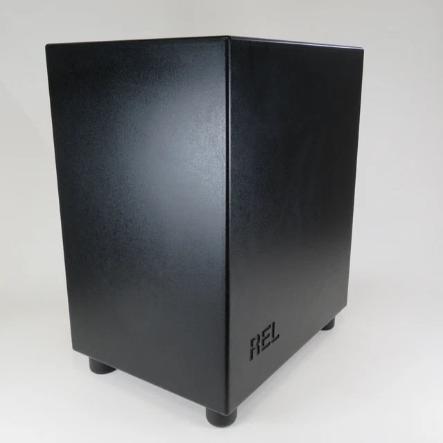 REL ACOUSTICS STRATA subwoofer speaker with power cable and QED Qunex ...