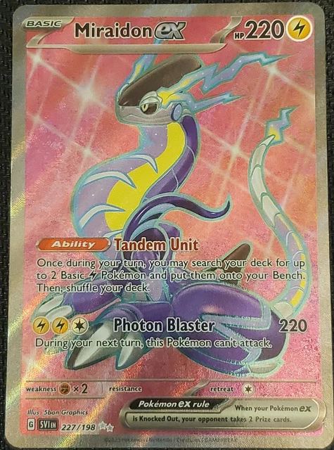 POKÉMON TCG MIRAIDON ex Scarlet & Violet Base Set 227/198 Holo Ultra ...