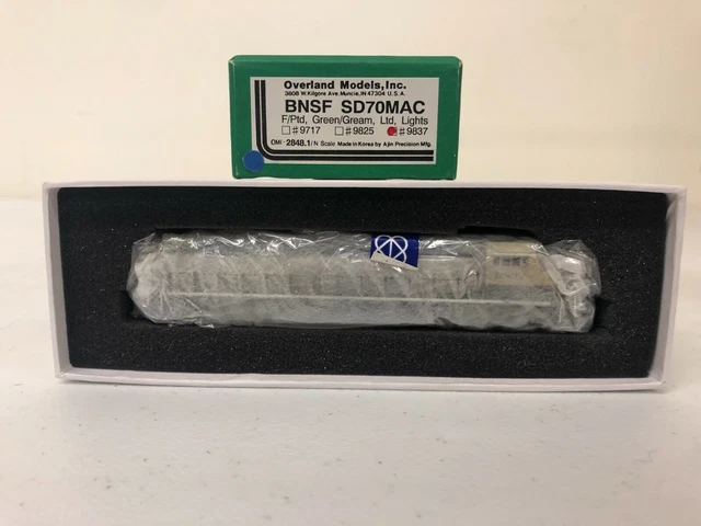 OVERLAND MODELS BNSF SD70MAC Brass Engine N scale £502.18 - PicClick UK