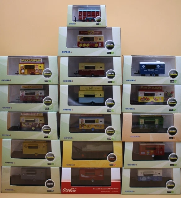 OXFORD DIECAST 1/76, Trailer, Catering Trailer, Caravan, model ...