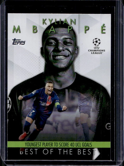 2023-24 TOPPS UEFA CC Kylian Mbappé Best Of The Best Insert #BM-8 (A ...