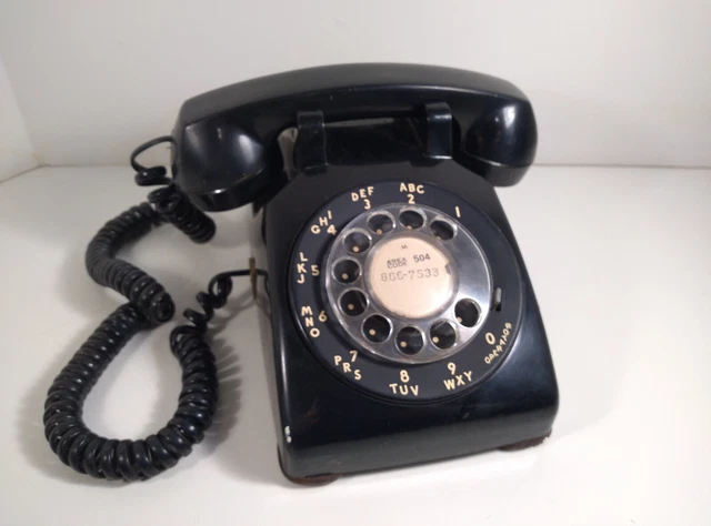 VINTAGE BELL SYSTEM Made By Western Electric Rotary Dial Telephone £18. ...